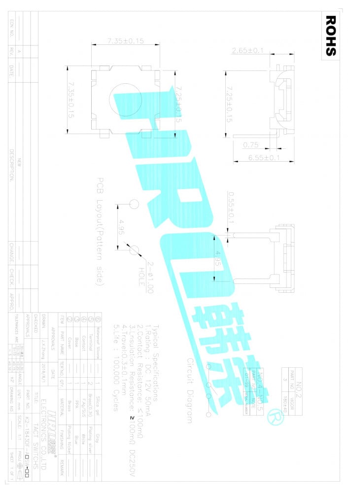 K2-1843DF-A3SW-01 technical drawing preview
