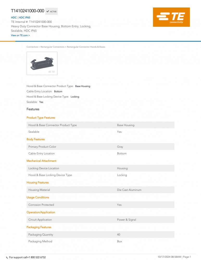 T1410241000-000 technical document page 1