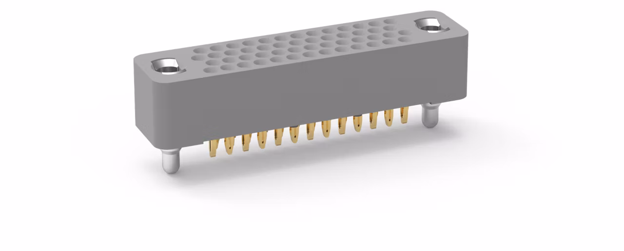 AirBorn RC Series Rectangular Bottom-of-Stack Board Mount Connector, Stackable, 0.075