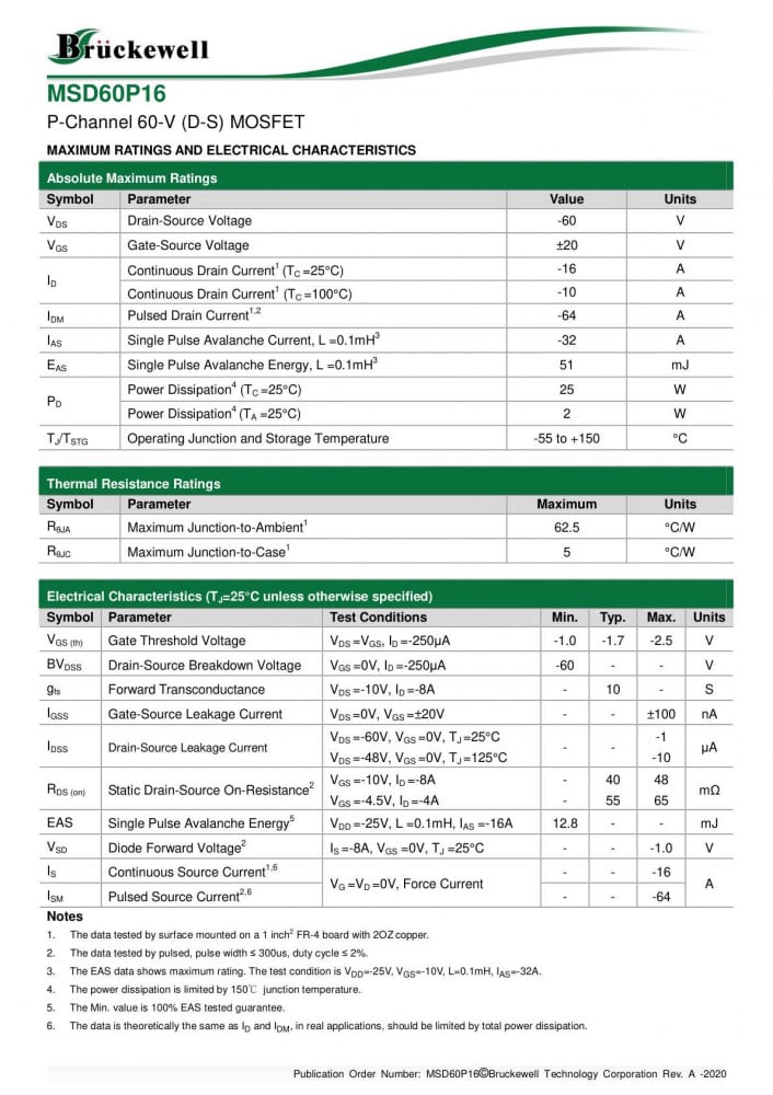 MSD60P16 datasheet page 2