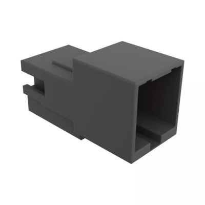 2.54mm Pitch, 0.64mm Width H-DAC 64 High Density Automotive Crimp Housing, Dual Row, 6 Circuits, Polarization Option #2, Black for sale