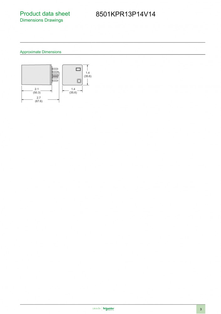 8501KPR13P14V14 technical document page 3