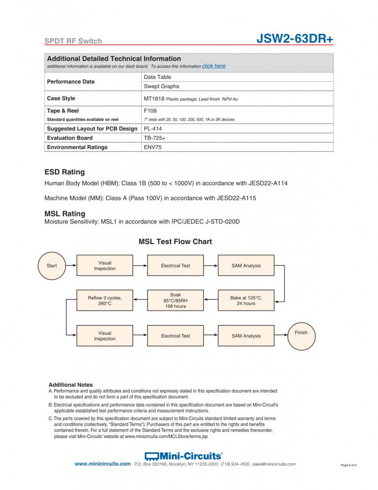 JSW2-63DR+ datasheet page 6