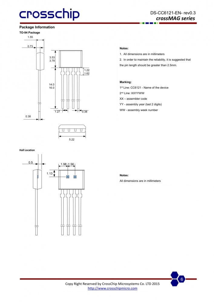 CC6121TO datasheet page 6
