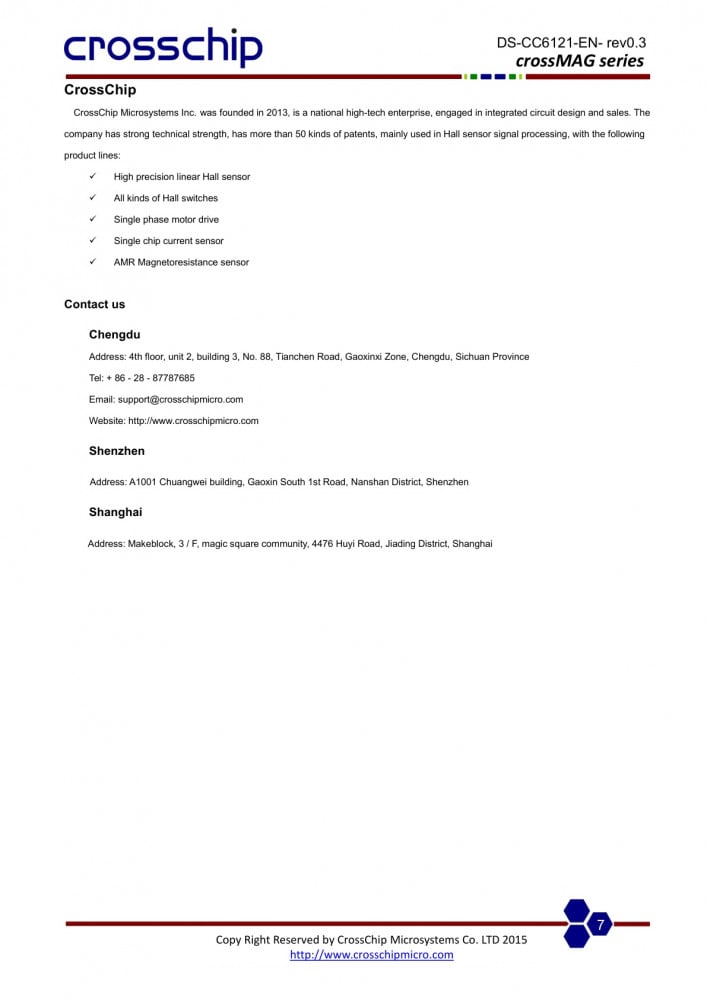 CC6121TO datasheet page 7