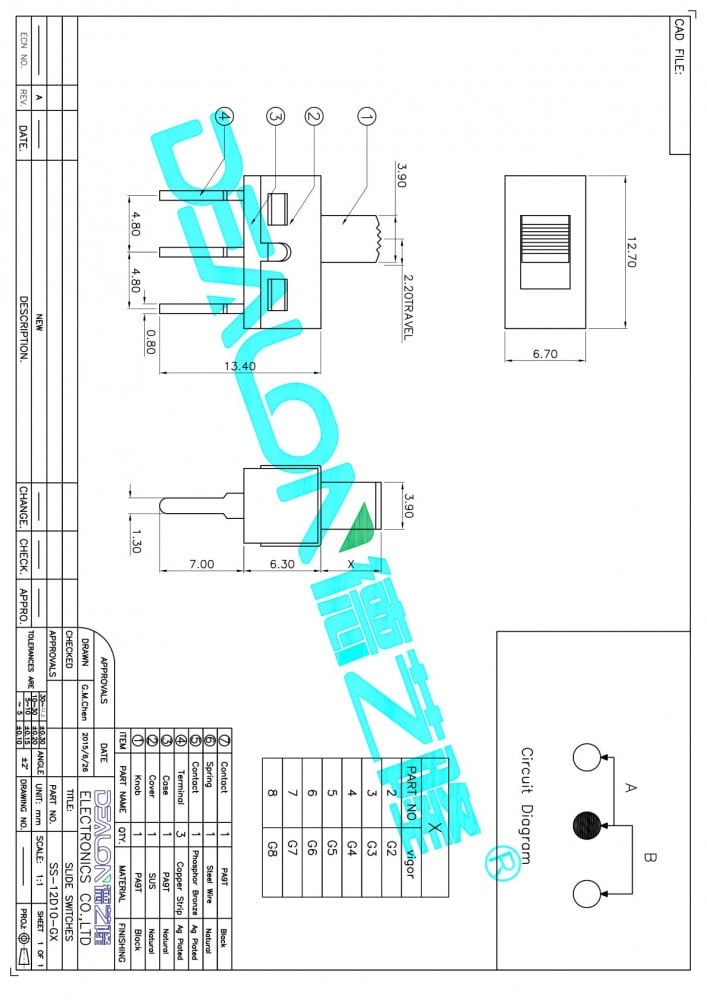 SS-12D10-G5 technical document preview