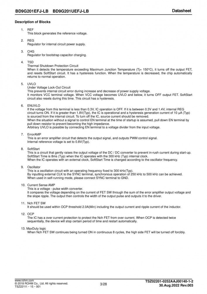 BD9G201UEFJ-LBE2 datasheet page 3