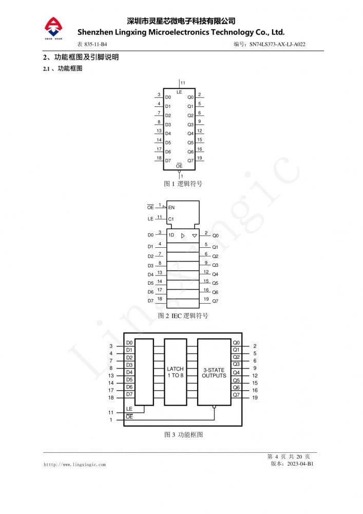 SN74LS373 datasheet page 4