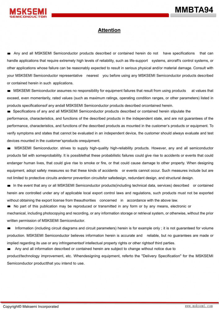 MMBTA94 technical document page 5