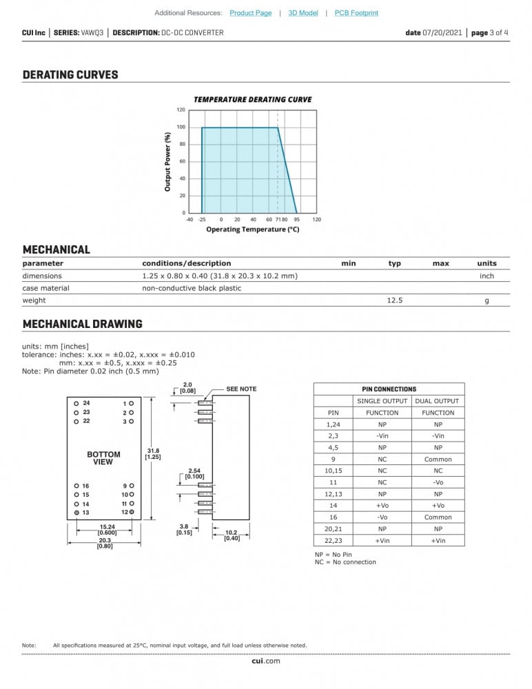 CUI VAWQ3-Q24-D12H datasheet page 3