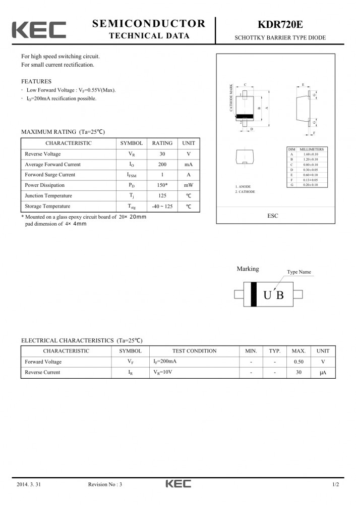 KDR720E-RTK/P technical document page 1