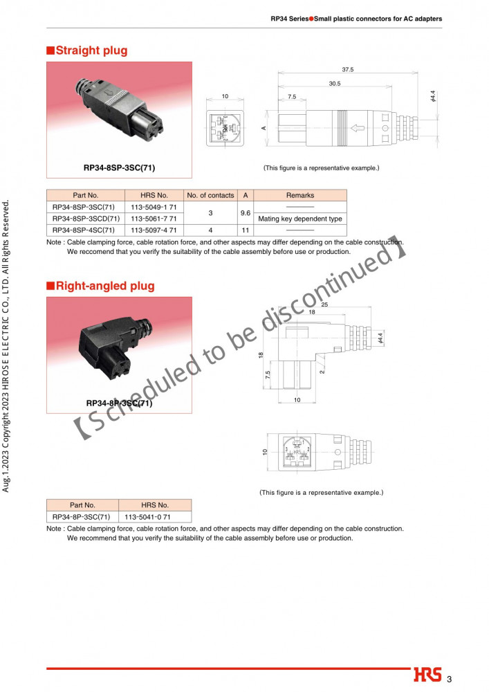 RP34 series technical document page 3