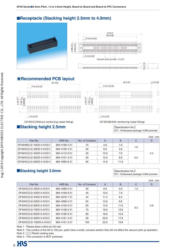 HRS DF40 datasheet page 6