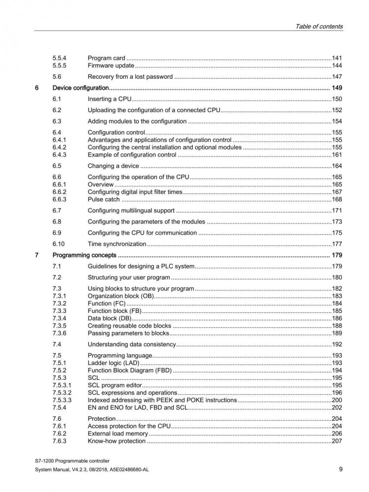 SIMATIC documentation page 9