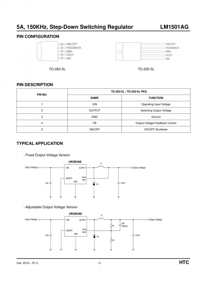 LM1501AG datasheet page 3