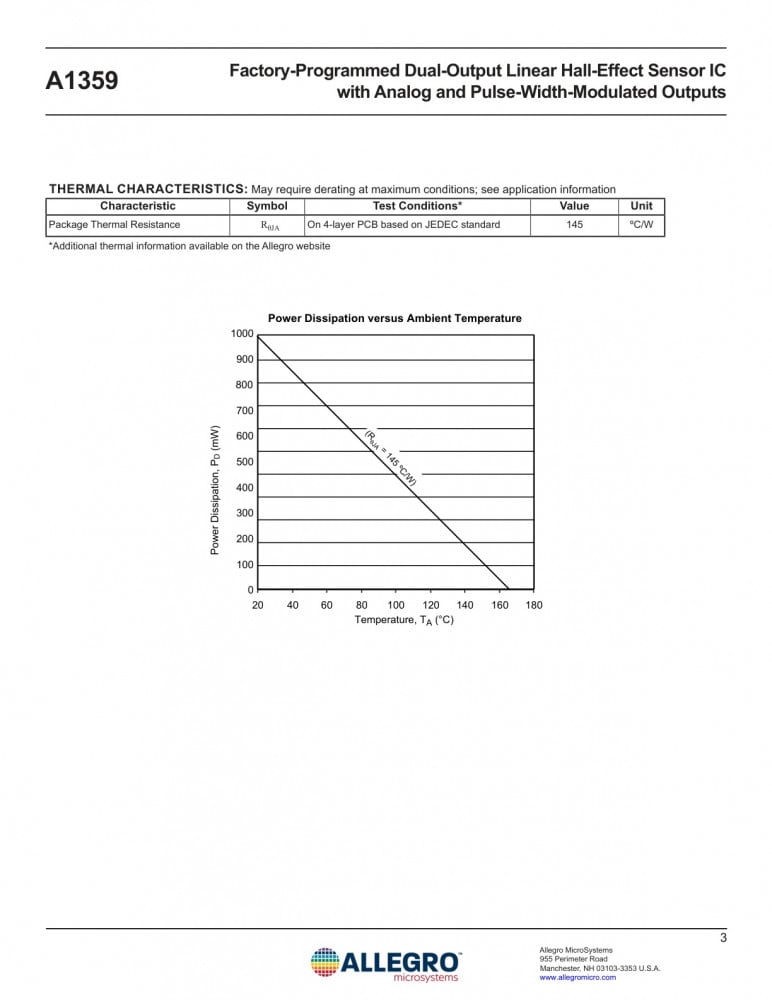 A1359 datasheet page 3