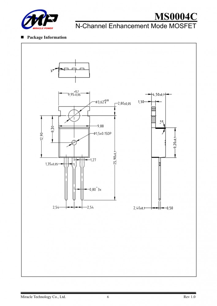 MS0004C datasheet page 6