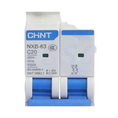 CHINT NXB-63 2P C50A Miniature Circuit Breaker