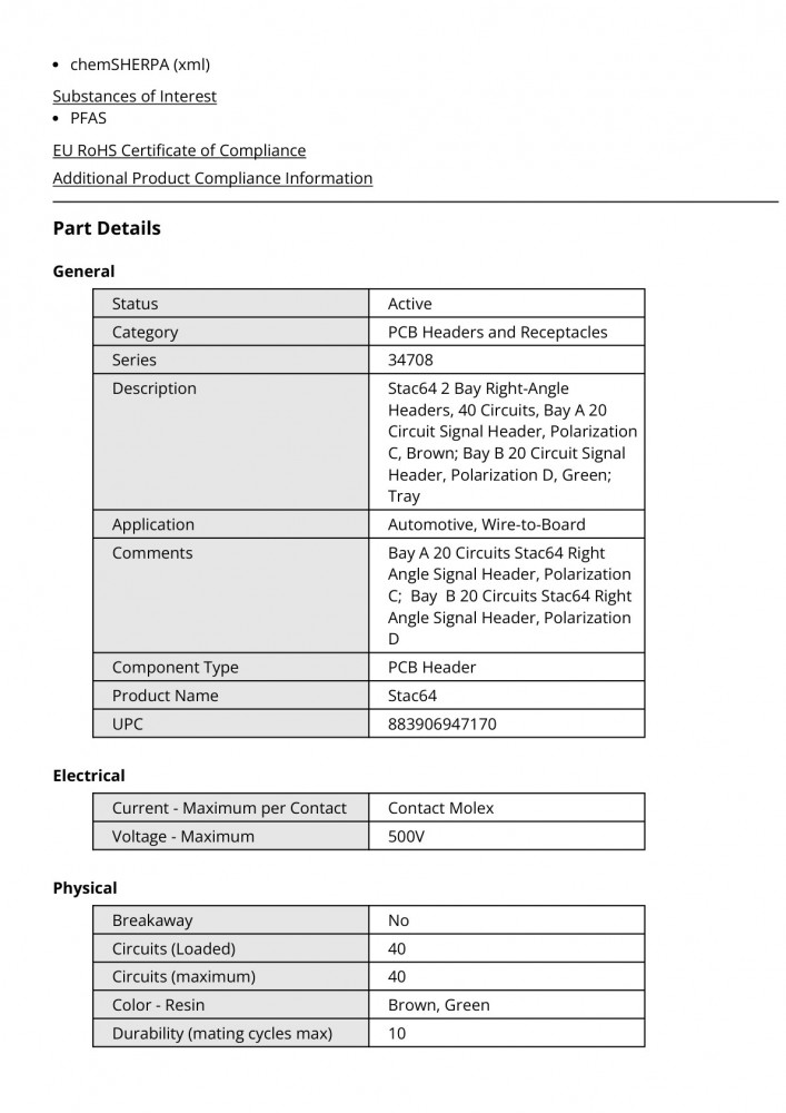 MOLEX 347082002 technical document page 2
