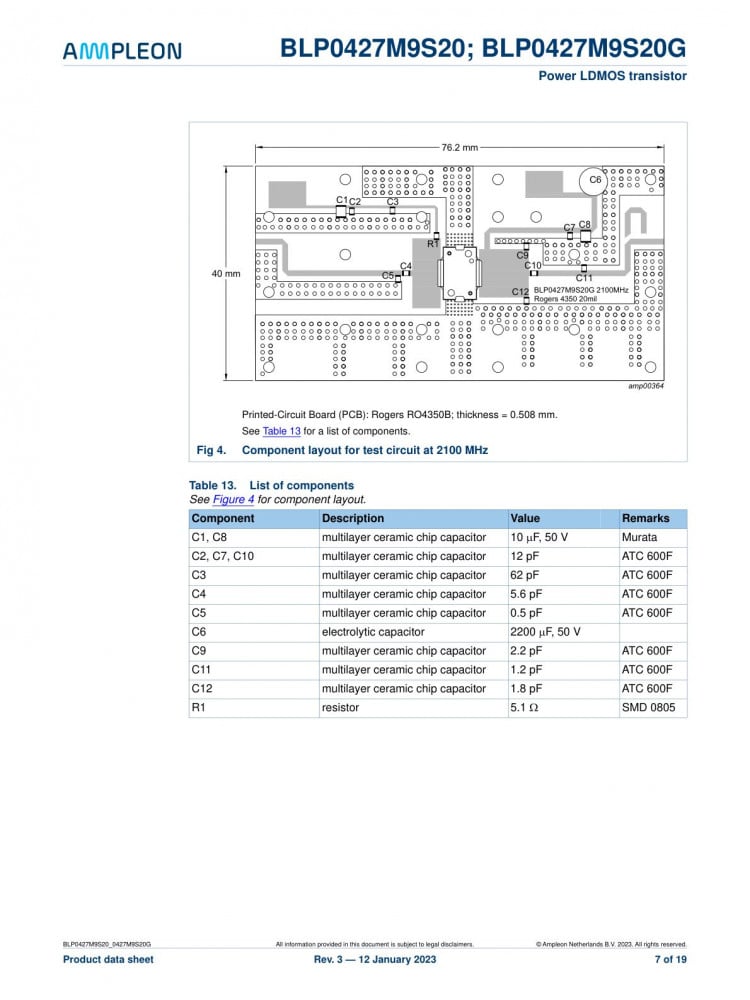 BLP0427M9S20Z datasheet page 7