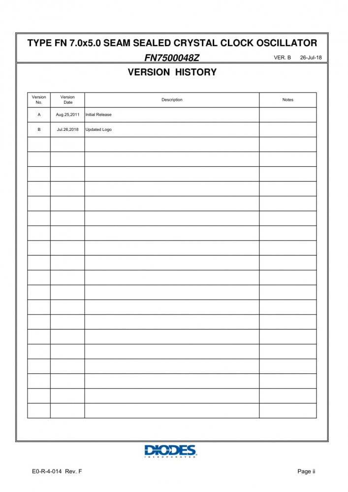 FN7500048Z specification page 2
