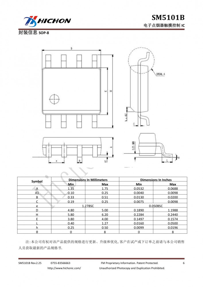 SM5101B datasheet page 6