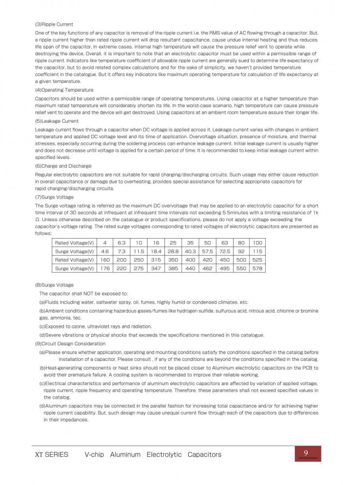 KNSCHA XT220UF25V90RV0075 specification page 10