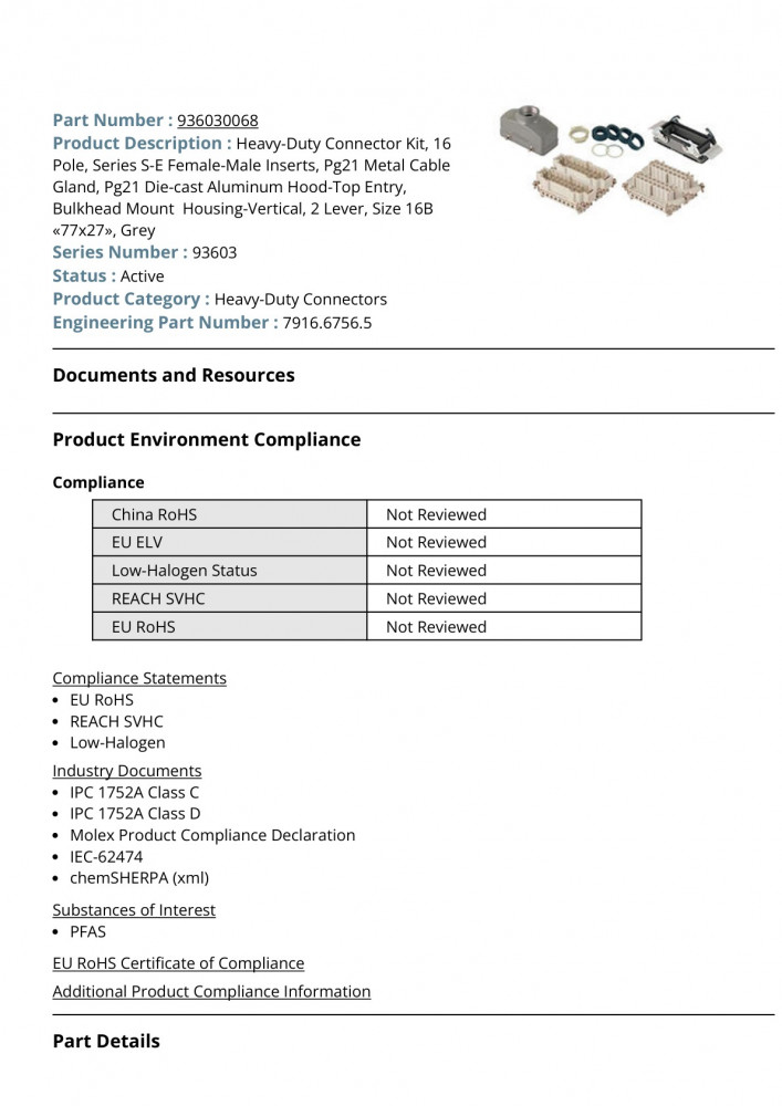 MOLEX 936030068 technical document image 1