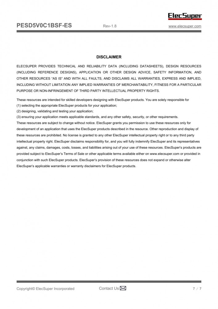 PESD5V0C1BSF-ES datasheet page 7