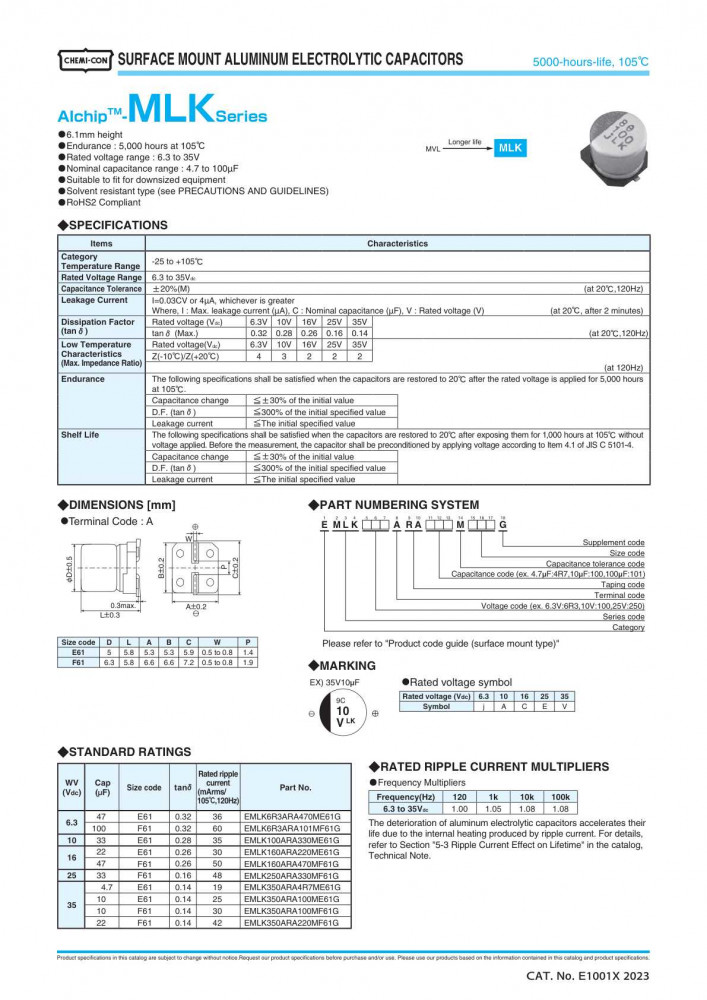 NCC Alchip MLK series technical document preview, page 1