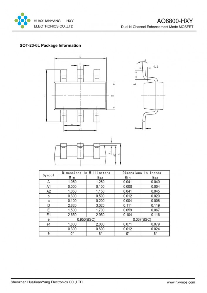 AO6800-HXY datasheet page 5
