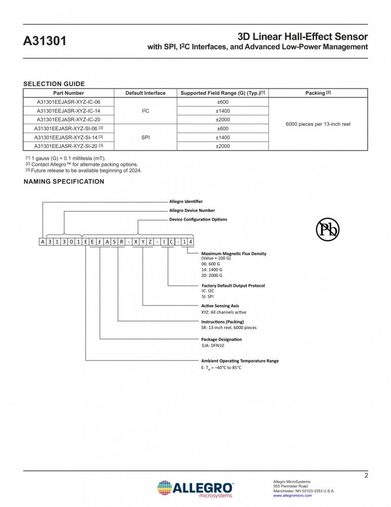 A31301 datasheet page 2