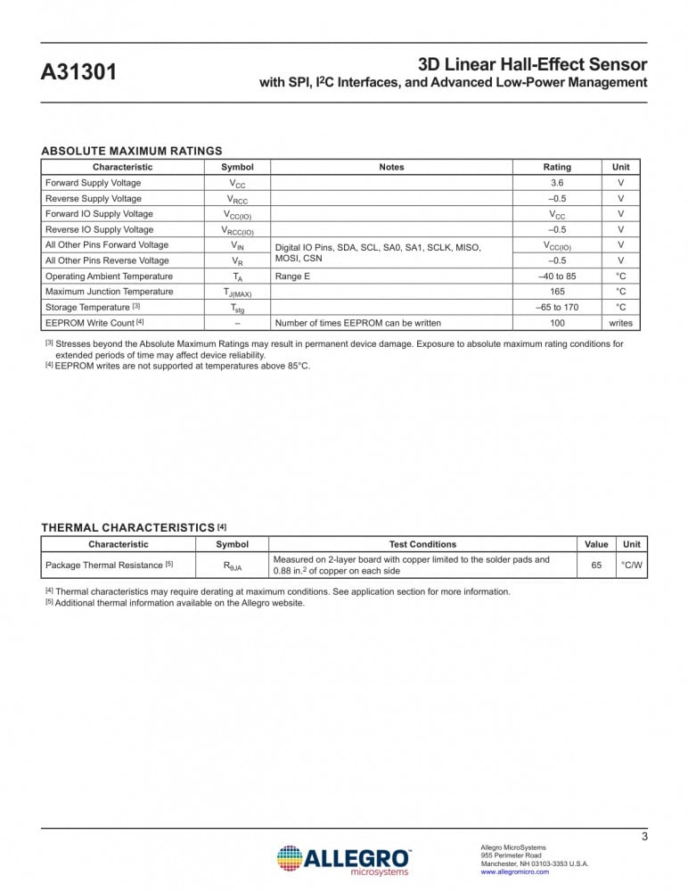 A31301 datasheet page 3