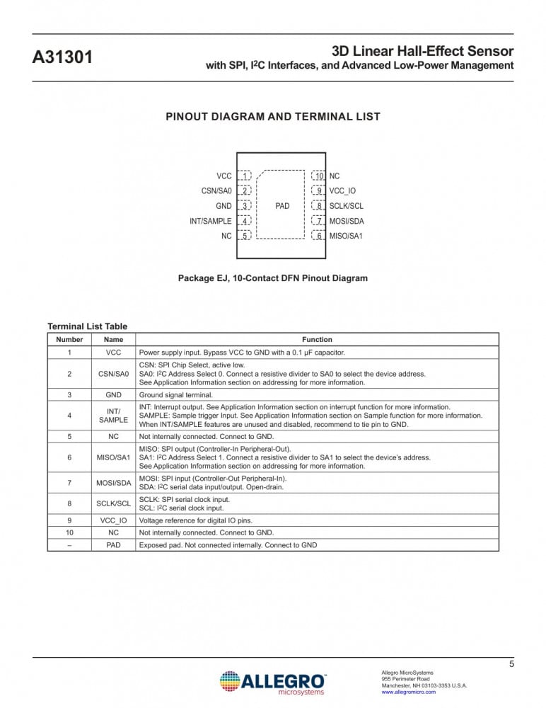 A31301 datasheet page 5