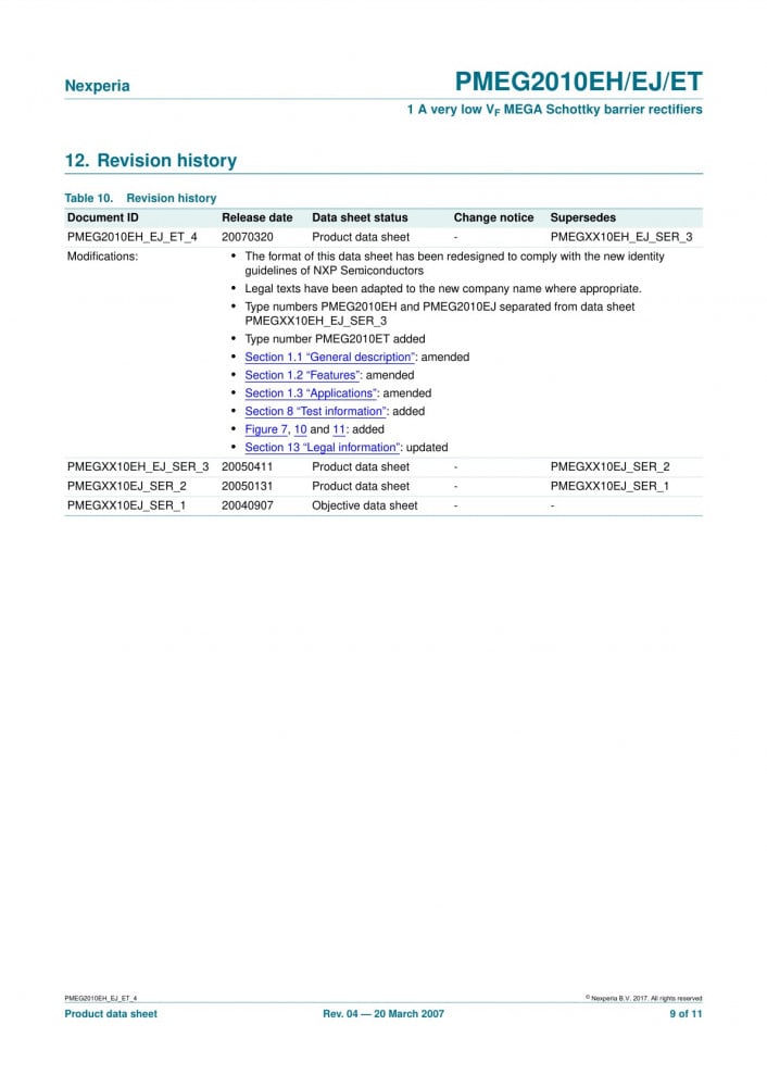 PMEG2010EJ datasheet page 9