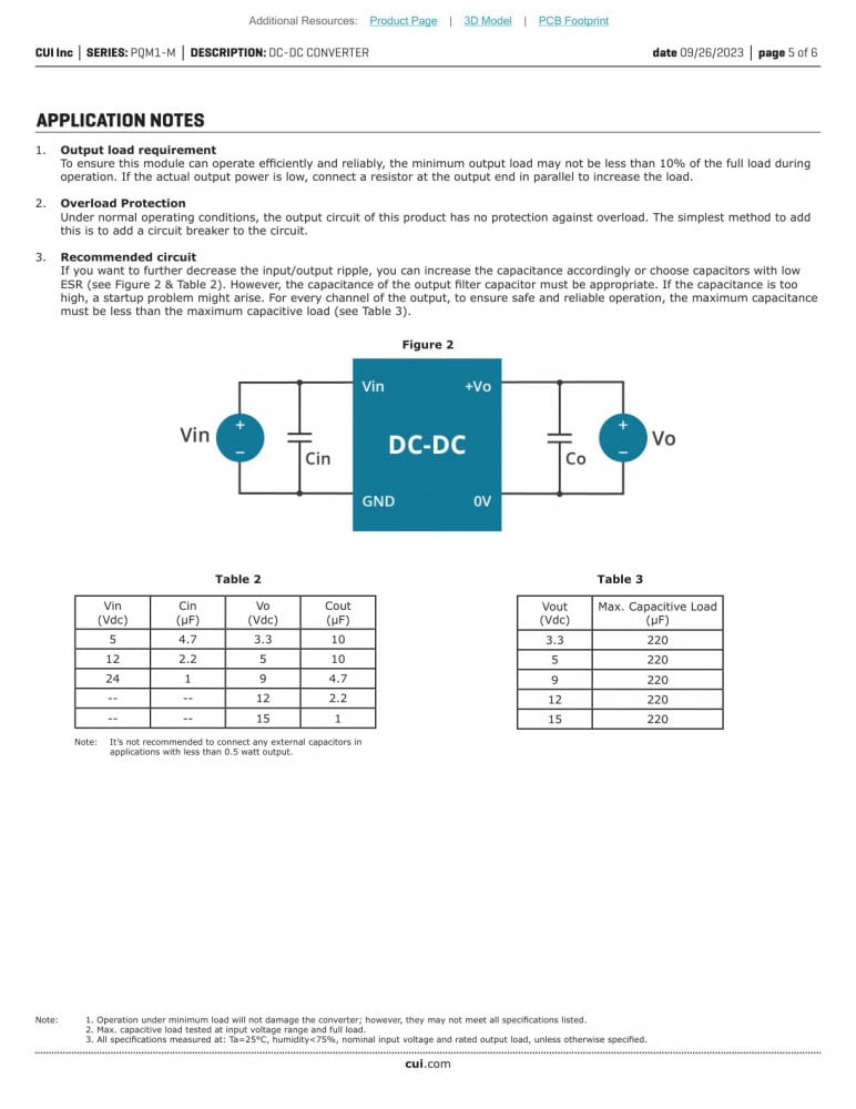 PQM1-M datasheet page 5