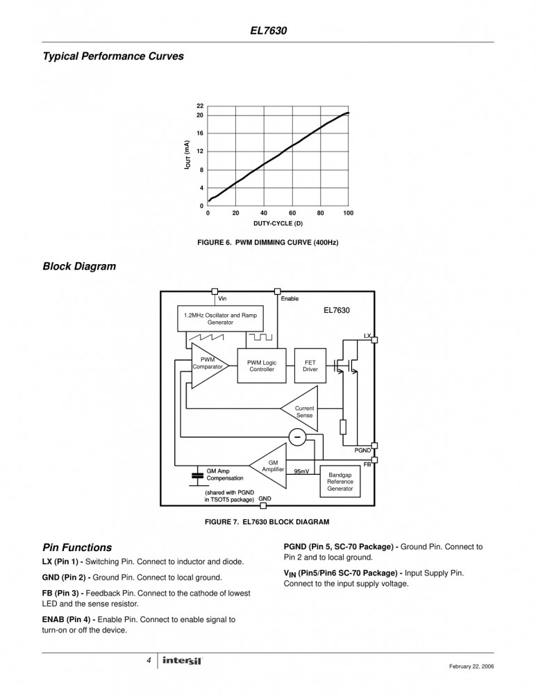 EL7630 datasheet page 4