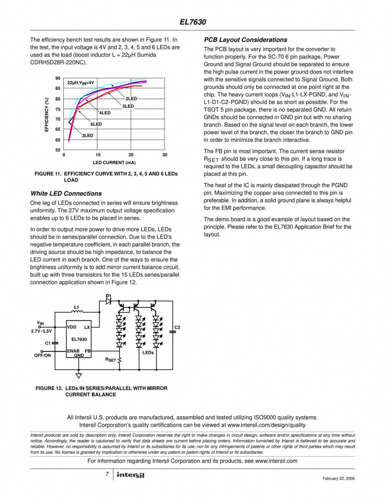 EL7630 datasheet page 7