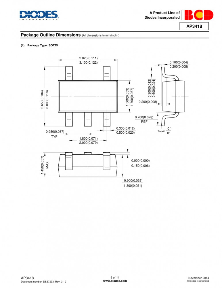 AP3418KTR-G1 datasheet page 9