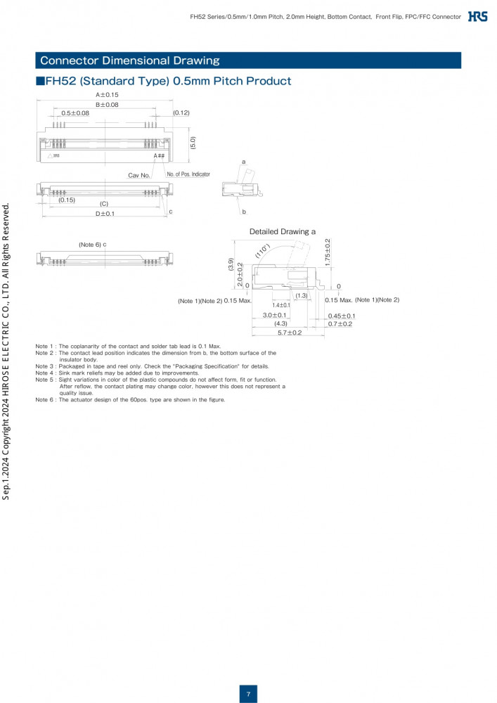 FH52E datasheet page 7