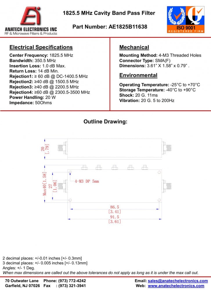 AE1825B11638 technical document page 1