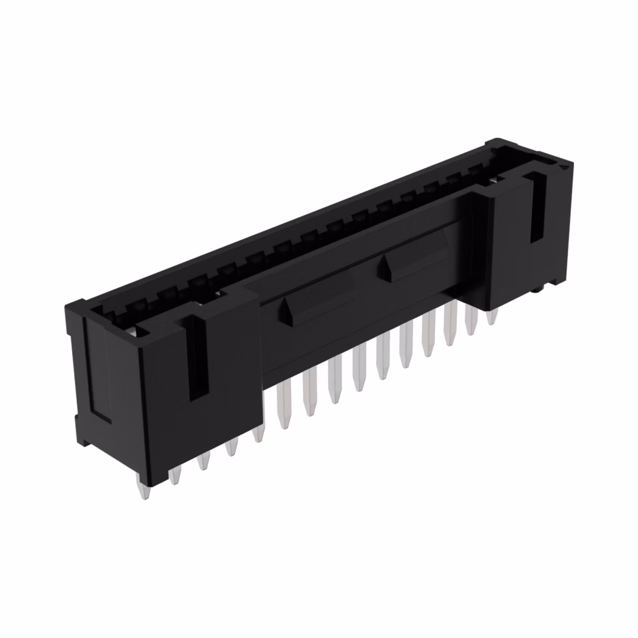 1.25mm Pitch, Micro-Lock Plus PCB Header, Single Row, Vertical, Through Hole, Tin-Bismuth Plating, Positive Lock, 15 Circuits, Low-Halogen, Black for sale