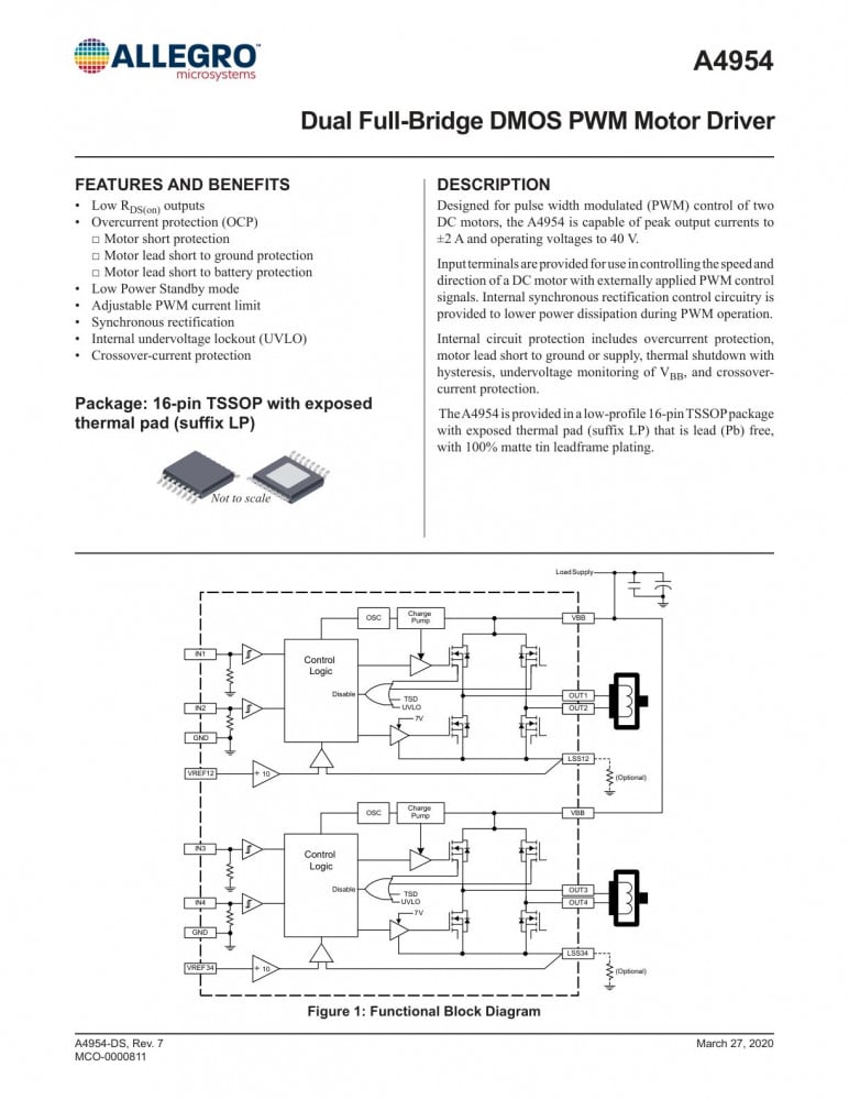 A4954 datasheet page 1