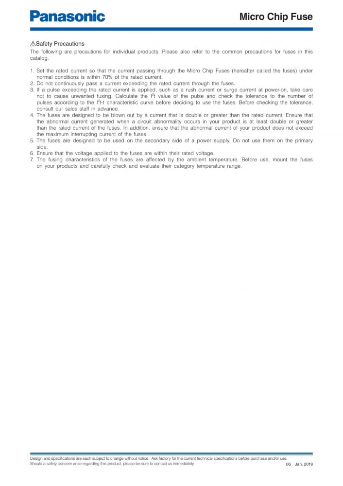 PANASONIC ERBRE series datasheet page 5