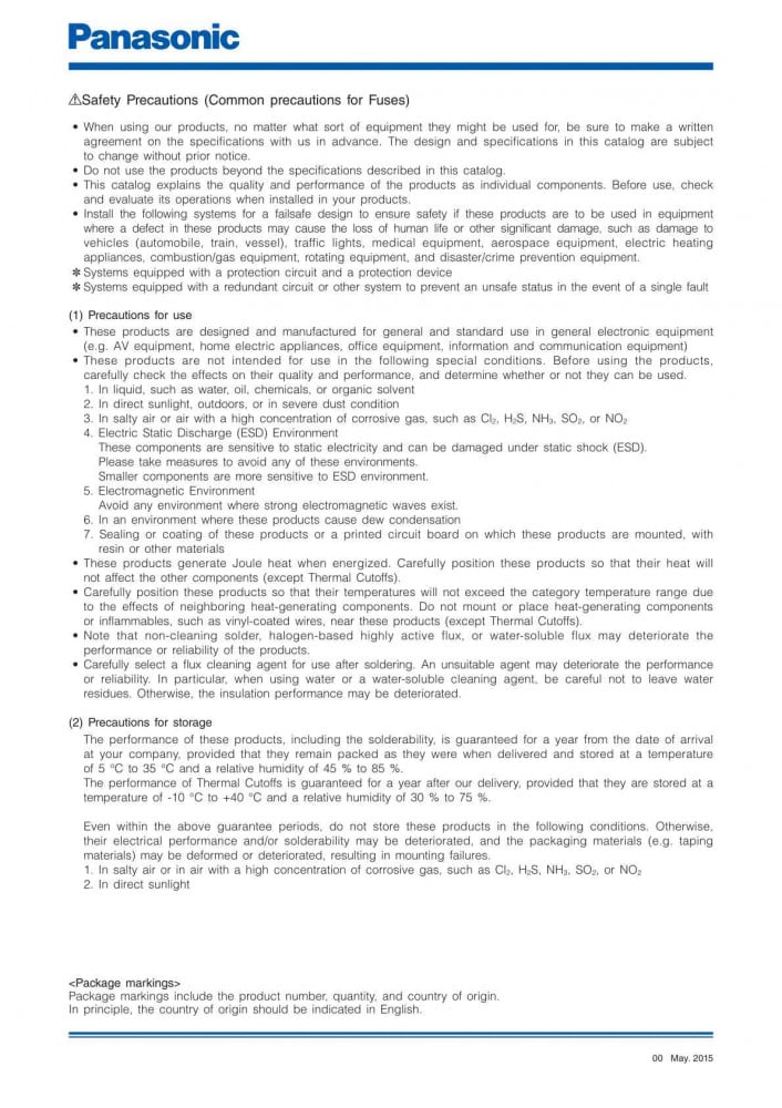 PANASONIC ERBRE series datasheet page 6