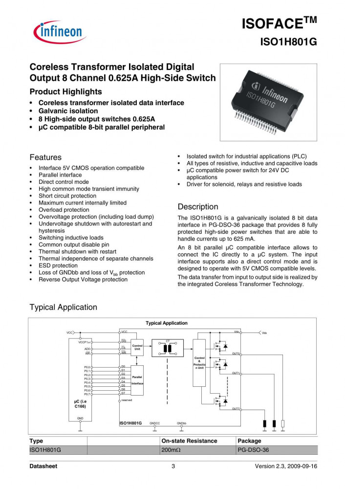 ISO1H801G datasheet page 3