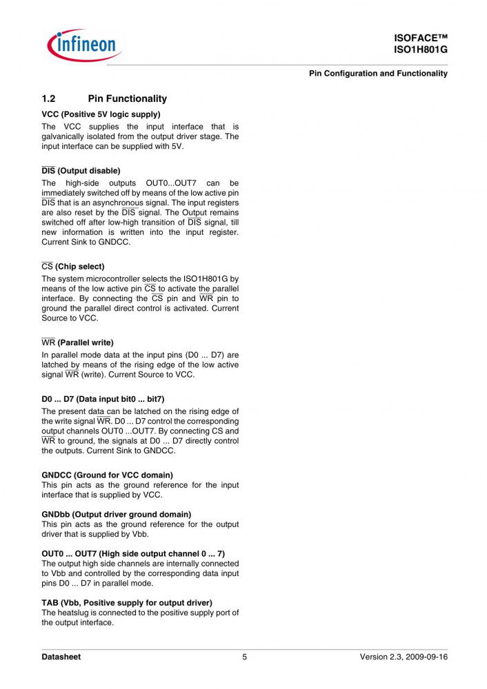 ISO1H801G datasheet page 5