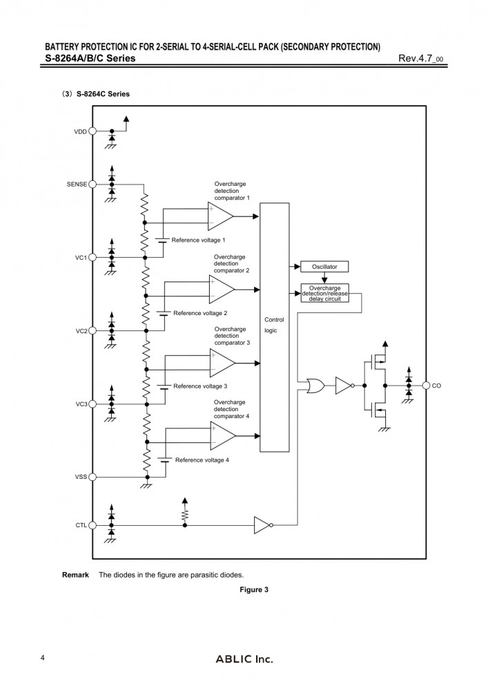 S-8264A/B/C datasheet page 4