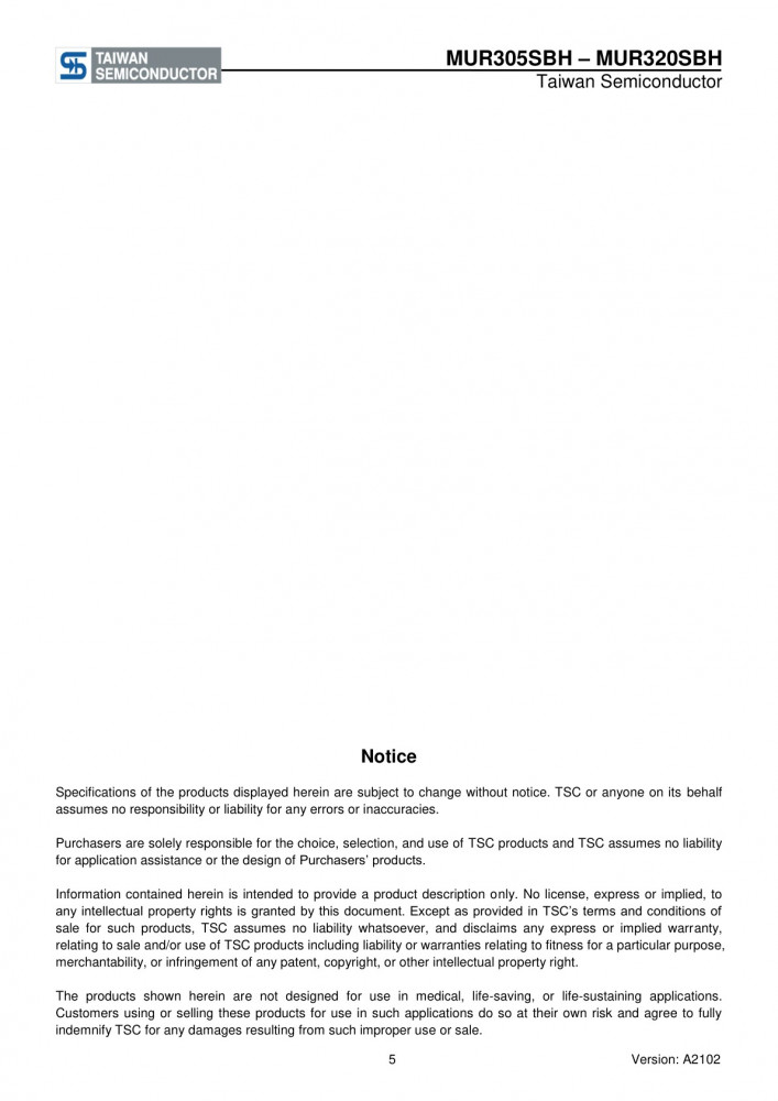 MUR315SBH datasheet page 5