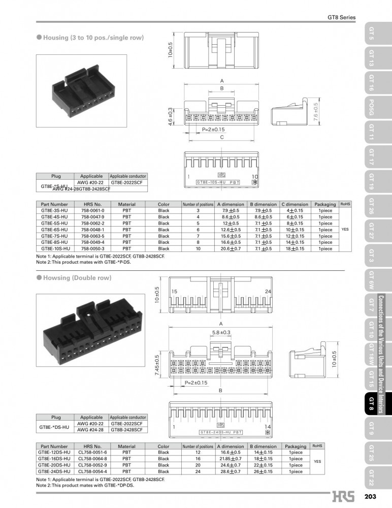 HRS GT8 series technical document page 4